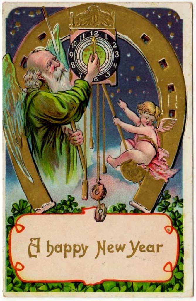 Vintage Happy New Year Postcards – Artelandia.it