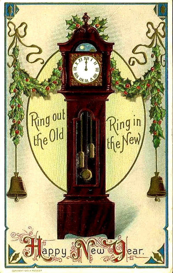 Vintage Happy New Year Postcards – Artelandia.it