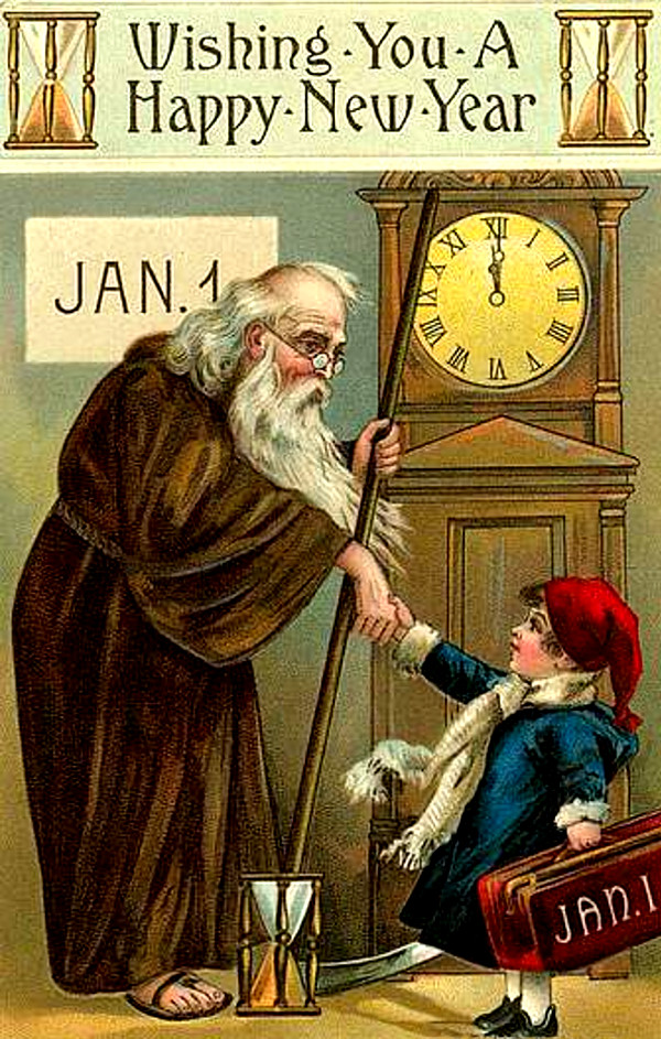 Vintage Happy New Year Postcards – Artelandia.it