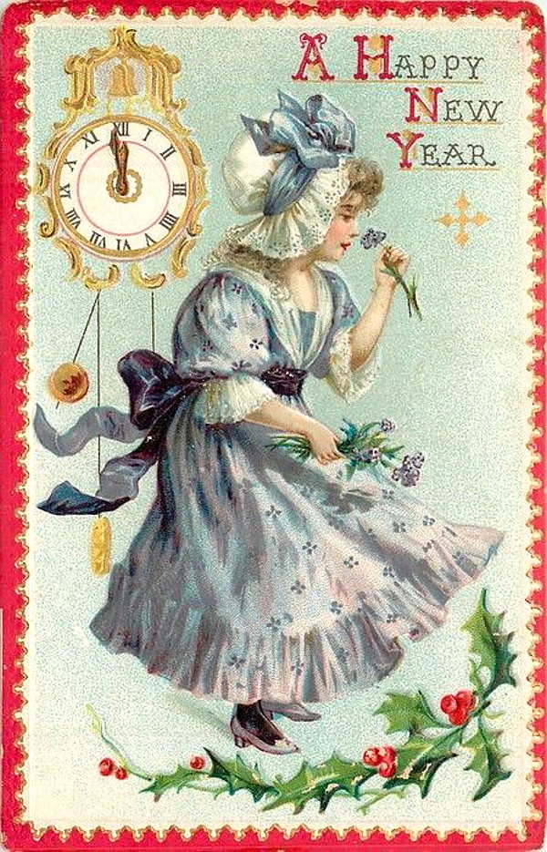 Vintage Happy New Year Postcards – Artelandia.it